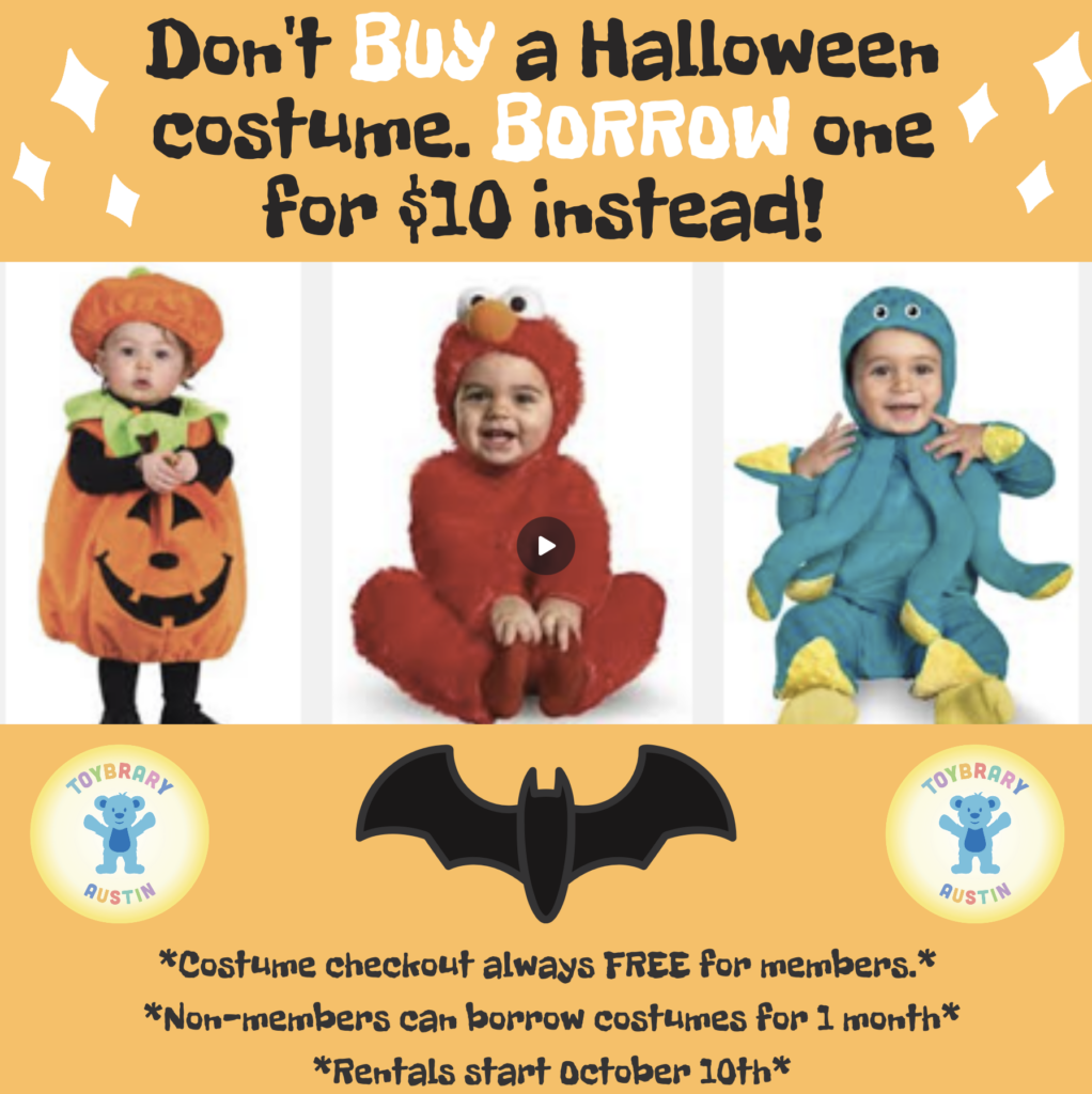 Rent a Halloween Costume Here! - Toybrary Austin